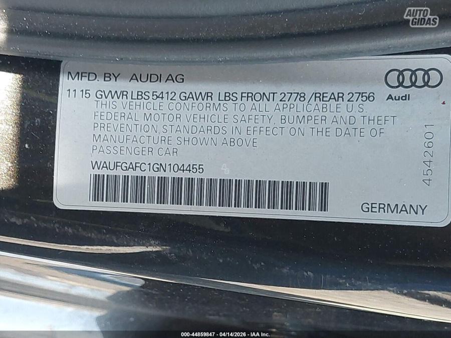 Melns Audi A6 2016 Gargždai, ar dzinēja tilpumu 3.00 L un nobraukumu 249 tūkst. km par 7300 €, foto 15 vietnē AUTOMOTO.COM.LV