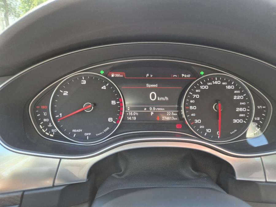 Black Audi A6 2016 in Kaunas, with an engine capacity of 1.97 L and mileage of 275 thousand km for 13950 €, photo 6 on AUTOMOTO.COM.LV