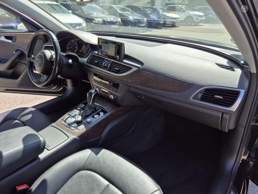 Black Audi A6 2016 in Kaunas, with an engine capacity of 1.97 L and mileage of 275 thousand km for 13950 €, photo 15 on AUTOMOTO.COM.LV
