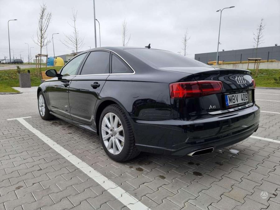 Black Audi A6 2016 in Kaunas, with an engine capacity of 1.98 L and mileage of 169 thousand km for 12600 €, photo 4 on AUTOMOTO.COM.LV