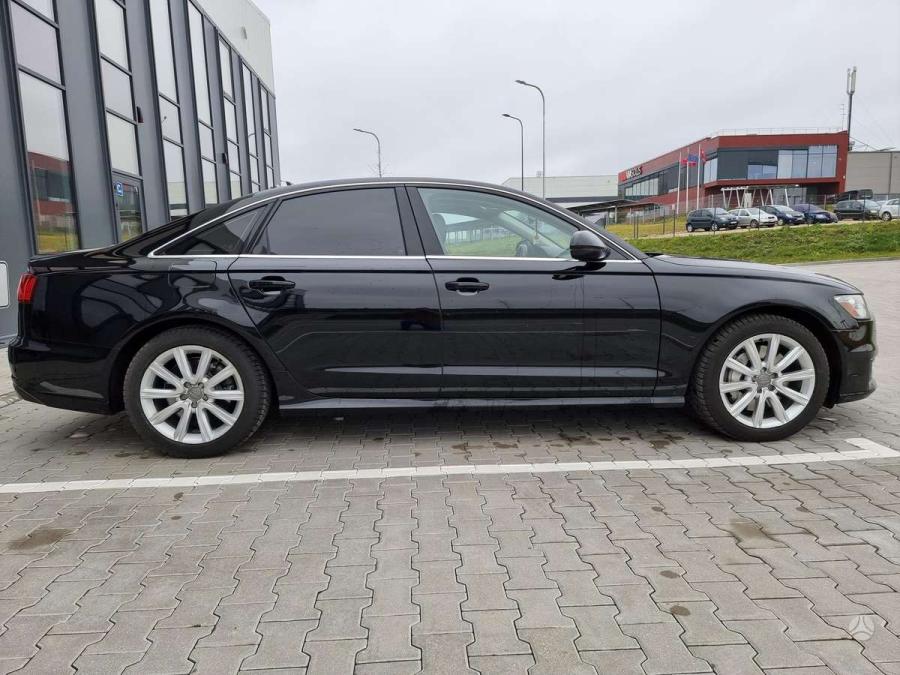 Black Audi A6 2016 in Kaunas, with an engine capacity of 1.98 L and mileage of 169 thousand km for 12600 €, photo 6 on AUTOMOTO.COM.LV