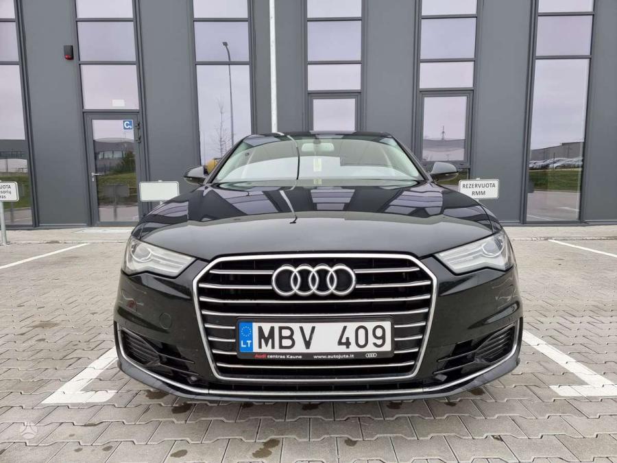 Black Audi A6 2016 in Kaunas, with an engine capacity of 1.98 L and mileage of 169 thousand km for 12600 €, photo 8 on AUTOMOTO.COM.LV