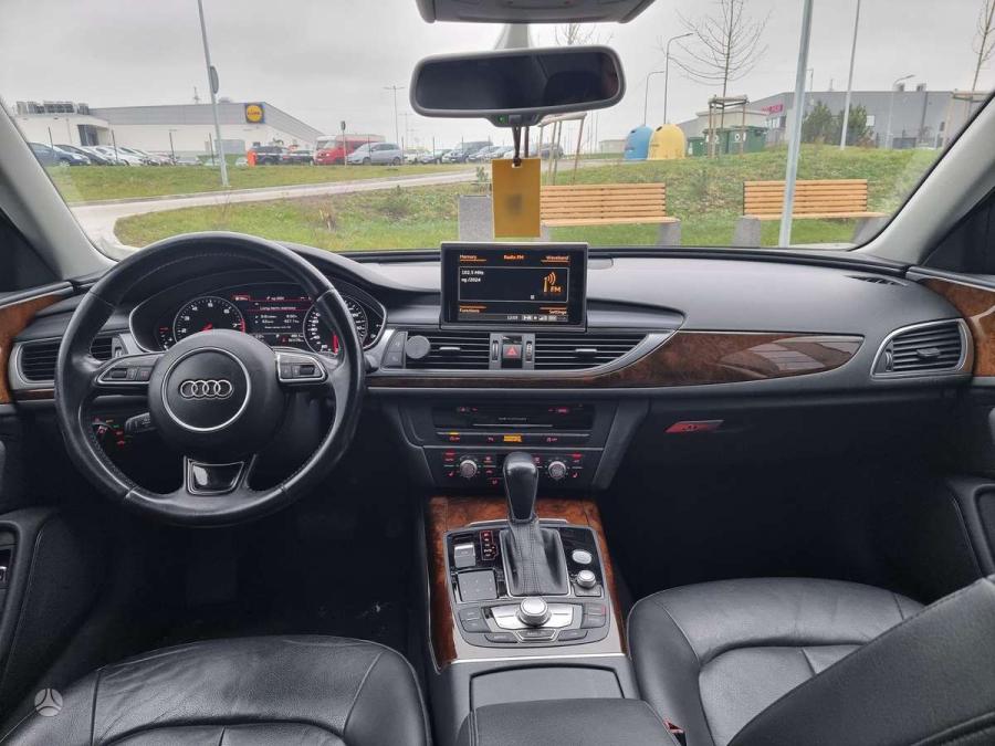 Black Audi A6 2016 in Kaunas, with an engine capacity of 1.98 L and mileage of 169 thousand km for 12600 €, photo 9 on AUTOMOTO.COM.LV