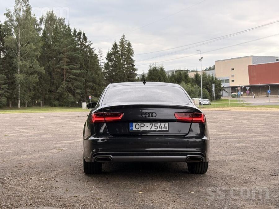 Black Audi A6 2016 in Riga, with an engine capacity of 2.00 L and mileage of 171 thousand km for 19300 €, photo 5 on AUTOMOTO.COM.LV