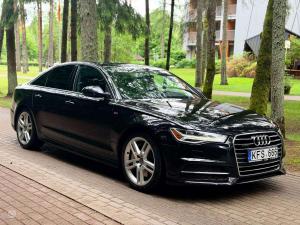Black Audi A6 2016 in Vilnius, with an engine capacity of 2.00 L and mileage of 136 thousand km for 14300 €, photo 3 on AUTOMOTO.COM.LV