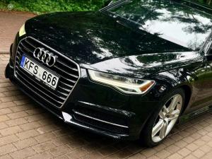Black Audi A6 2016 in Vilnius, with an engine capacity of 2.00 L and mileage of 136 thousand km for 14300 €, photo 6 on AUTOMOTO.COM.LV