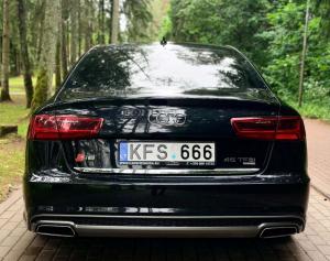 Black Audi A6 2016 in Vilnius, with an engine capacity of 2.00 L and mileage of 136 thousand km for 14300 €, photo 9 on AUTOMOTO.COM.LV
