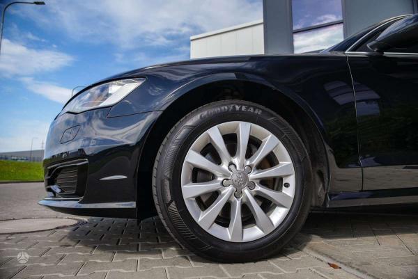 Black Audi A6 2016 in Kaunas, with an engine capacity of 1.97 L and mileage of 275 thousand km for 14450 €, photo 6 on AUTOMOTO.COM.LV