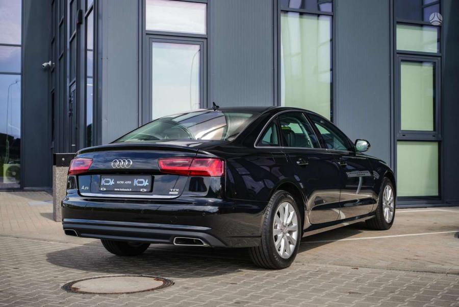 Black Audi A6 2016 in Kaunas, with an engine capacity of 1.97 L and mileage of 275 thousand km for 14450 €, photo 11 on AUTOMOTO.COM.LV