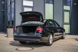 Black Audi A6 2016 in Kaunas, with an engine capacity of 1.97 L and mileage of 275 thousand km for 14450 €, photo 15 on AUTOMOTO.COM.LV