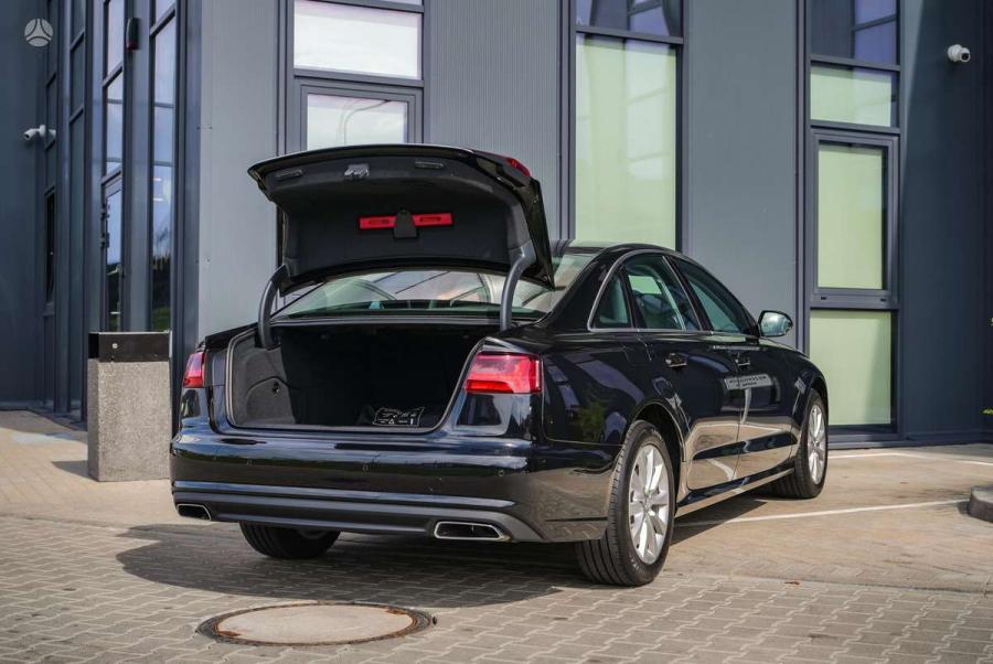 Black Audi A6 2016 in Kaunas, with an engine capacity of 1.97 L and mileage of 275 thousand km for 14450 €, photo 15 on AUTOMOTO.COM.LV