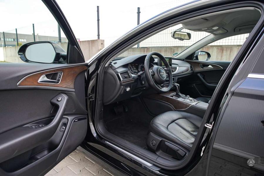 Black Audi A6 2016 in Kaunas, with an engine capacity of 1.97 L and mileage of 275 thousand km for 14450 €, photo 24 on AUTOMOTO.COM.LV