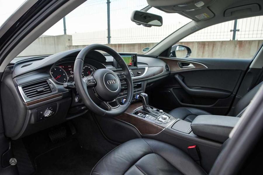 Black Audi A6 2016 in Kaunas, with an engine capacity of 1.97 L and mileage of 275 thousand km for 14450 €, photo 26 on AUTOMOTO.COM.LV