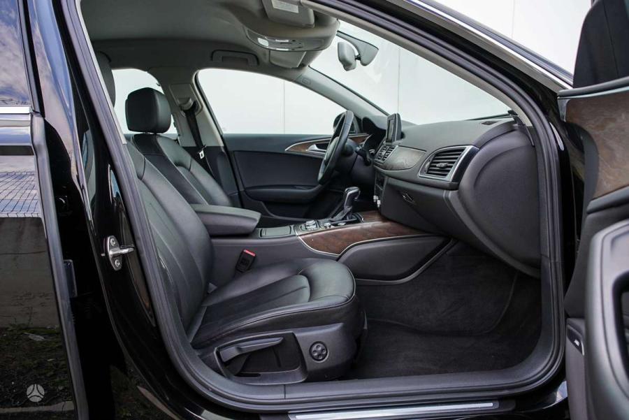 Black Audi A6 2016 in Kaunas, with an engine capacity of 1.97 L and mileage of 275 thousand km for 14450 €, photo 41 on AUTOMOTO.COM.LV