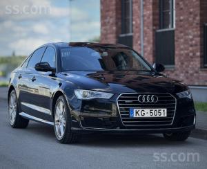 Black Audi A6 2016 in Riga, with an engine capacity of 2.00 L and mileage of 200 thousand km for 15990 €, photo  on AUTOMOTO.COM.LV