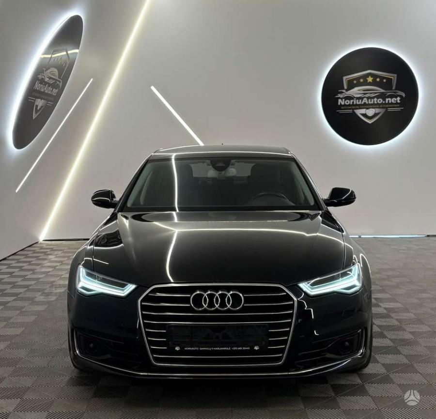Black Audi A6 2016 in Marijampole, with an engine capacity of 1.97 L and mileage of 307 thousand km for 16999 €, photo 6 on AUTOMOTO.COM.LV