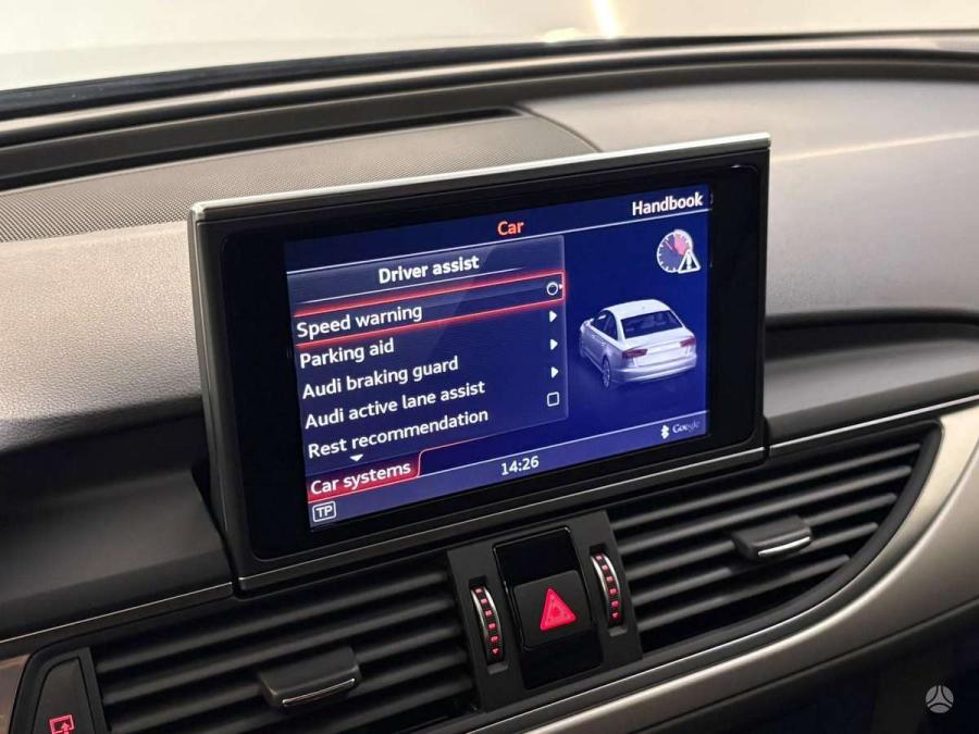 Black Audi A6 2016 in Marijampole, with an engine capacity of 1.97 L and mileage of 307 thousand km for 16999 €, photo 11 on AUTOMOTO.COM.LV