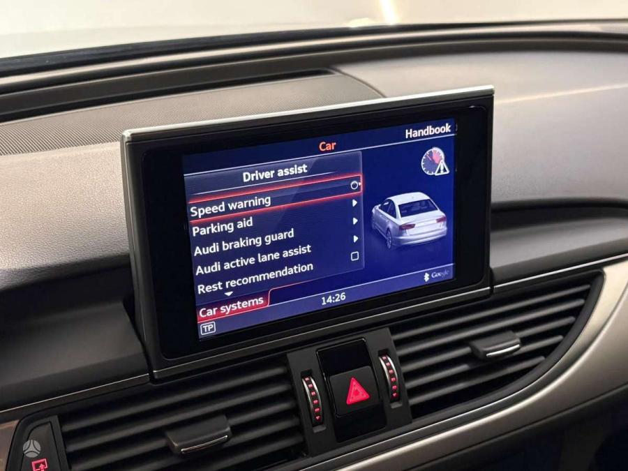 Black Audi A6 2016 in Marijampole, with an engine capacity of 1.97 L and mileage of 307 thousand km for 16500 €, photo 13 on AUTOMOTO.COM.LV