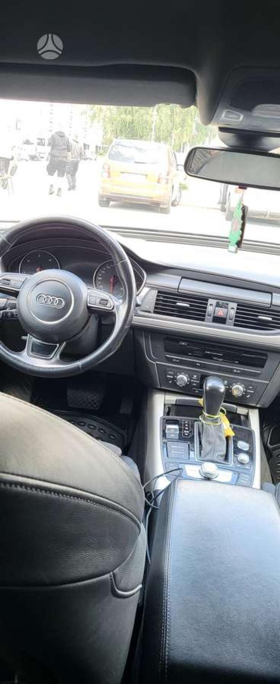Black Audi A6 2016 in Kaunas, with an engine capacity of 1.97 L and mileage of 341 thousand km for 11300 €, photo 8 on AUTOMOTO.COM.LV