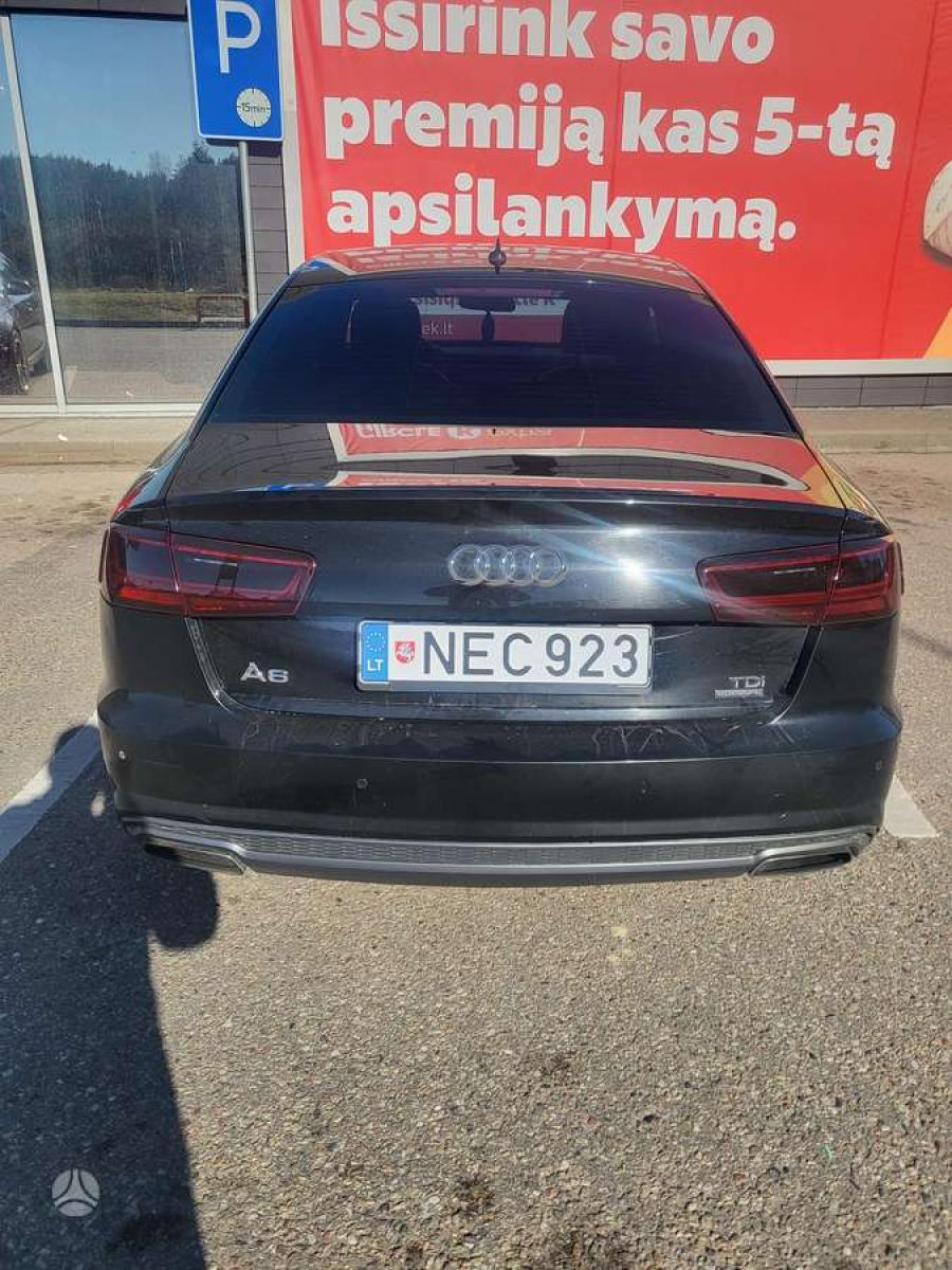 Black Audi A6 2016 in Kaunas, with an engine capacity of 1.97 L and mileage of 341 thousand km for 11300 €, photo 10 on AUTOMOTO.COM.LV