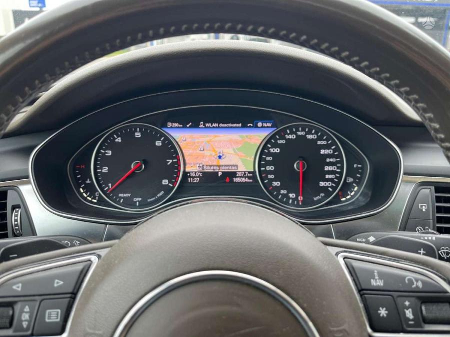 Black Audi A6 2016 in Klaipeda, with an engine capacity of 1.98 L and mileage of 165 thousand km for 13900 €, photo 13 on AUTOMOTO.COM.LV