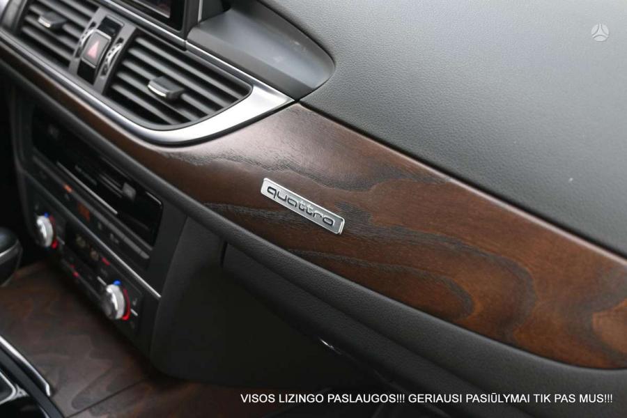 Black Audi A6 2016 in Kretinga, with an engine capacity of 3.00 L and mileage of 142 thousand km for 16499 €, photo 31 on AUTOMOTO.COM.LV