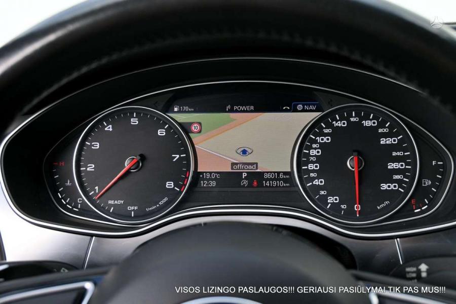 Black Audi A6 2016 in Kretinga, with an engine capacity of 3.00 L and mileage of 142 thousand km for 16499 €, photo 42 on AUTOMOTO.COM.LV
