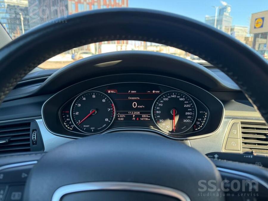 Черный Ауди А6 2017 в Рига, объемом двигателя 1.80 л и пробегом 150 тыс. км за 13799 €, фото 6 на AUTOMOTO.COM.LV