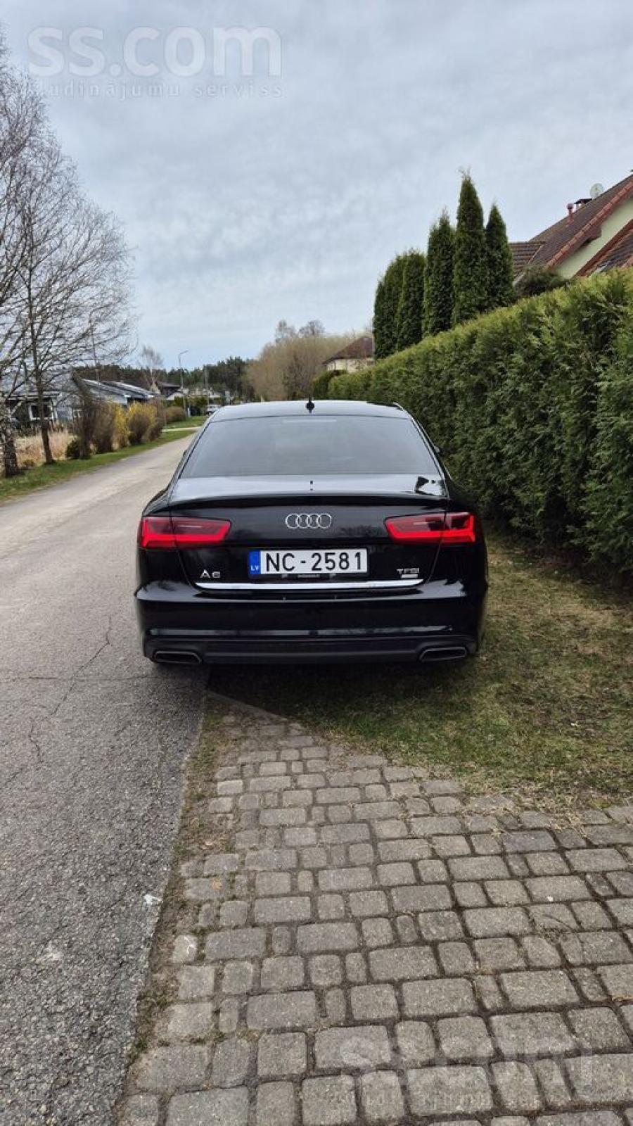 Black Audi A6 2017 in Riga, with an engine capacity of 1.80 L and mileage of 122 thousand km for 14500 €, photo 3 on AUTOMOTO.COM.LV