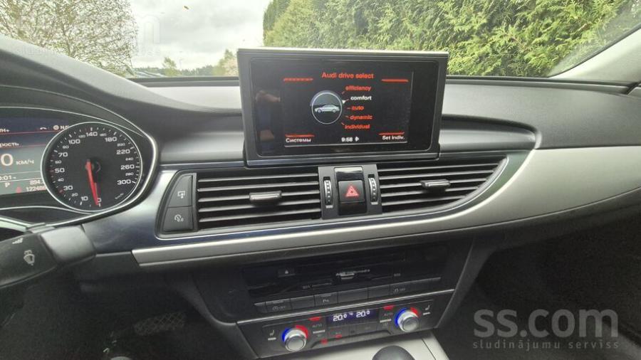 Black Audi A6 2017 in Riga, with an engine capacity of 1.80 L and mileage of 122 thousand km for 14500 €, photo 11 on AUTOMOTO.COM.LV