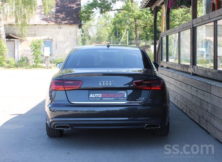 Black Audi A6 2017 in Riga, with an engine capacity of 3.00 L and mileage of 0 thousand km for 12900 €, photo 12 on AUTOMOTO.COM.LV