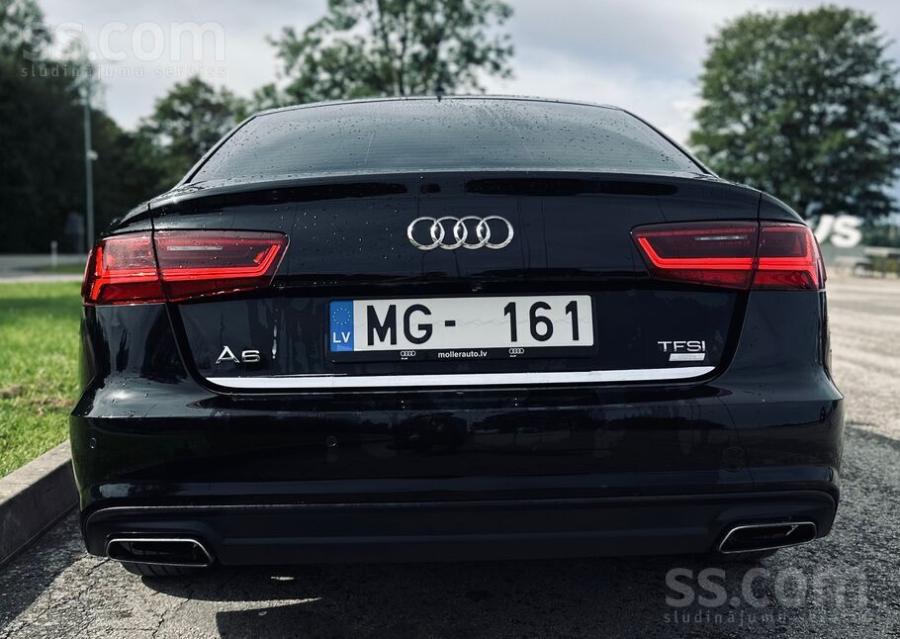 Black Audi A6 2017 in Saldus, with an engine capacity of 1.80 L and mileage of 160 thousand km for 16800 €, photo 4 on AUTOMOTO.COM.LV