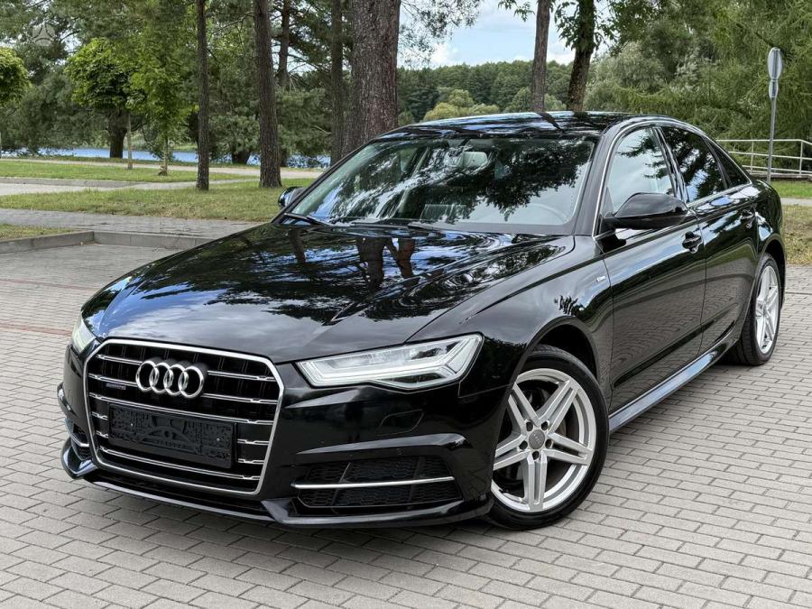 Black Audi A6 2017 in Prienai, with an engine capacity of 2.00 L and mileage of 290 thousand km for 14200 €, photo 1 on AUTOMOTO.COM.LV