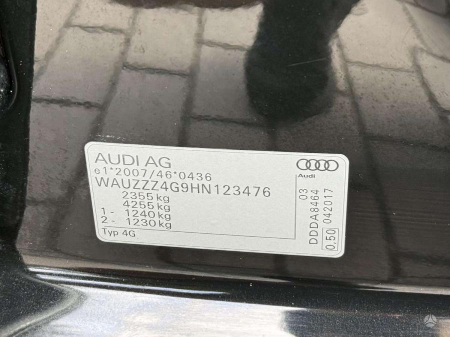 Black Audi A6 2017 in Prienai, with an engine capacity of 2.00 L and mileage of 290 thousand km for 14200 €, photo 41 on AUTOMOTO.COM.LV