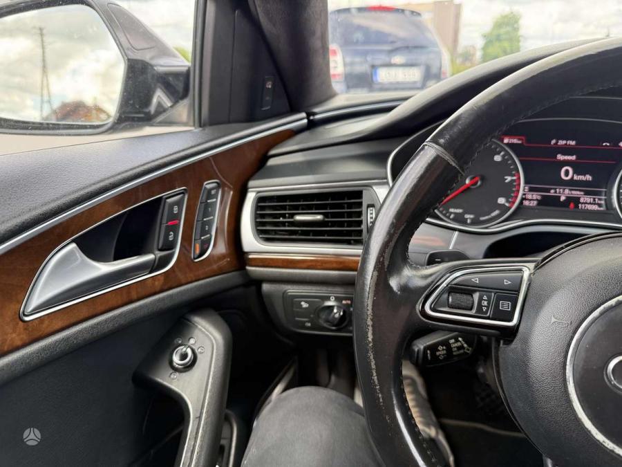 Black Audi A6 2017 in Kretinga, with an engine capacity of 1.98 L and mileage of 117 thousand km for 16400 €, photo 28 on AUTOMOTO.COM.LV