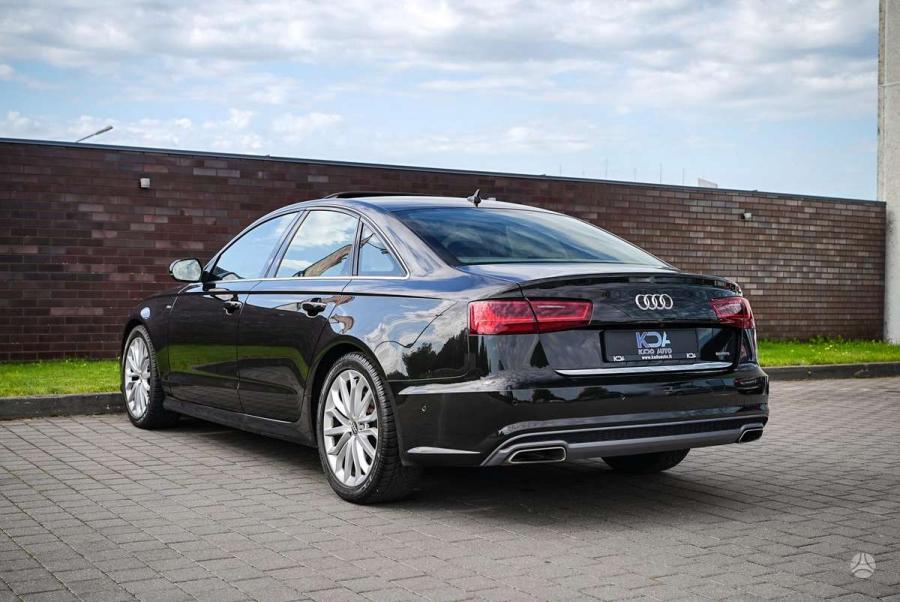 Black Audi A6 2017 in Marijampole, with an engine capacity of 2.97 L and mileage of 338 thousand km for 14450 €, photo 8 on AUTOMOTO.COM.LV
