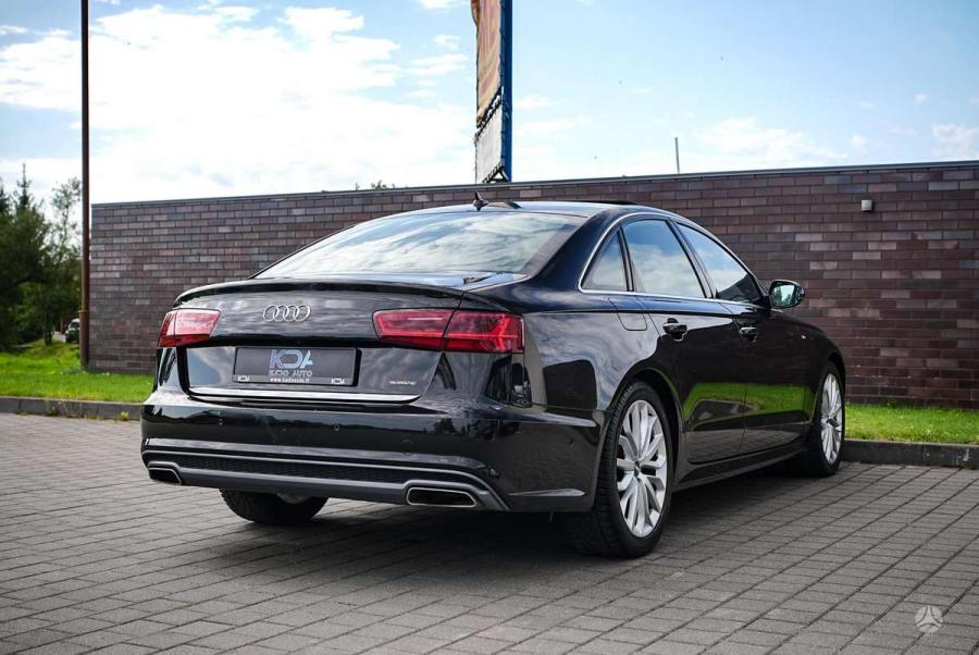 Black Audi A6 2017 in Marijampole, with an engine capacity of 2.97 L and mileage of 338 thousand km for 14450 €, photo 10 on AUTOMOTO.COM.LV