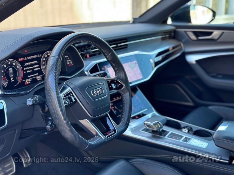 Black Audi A6 2018 in Tallinn, with an engine capacity of 3.00 L and mileage of 77 thousand km for 33990 €, photo 7 on AUTOMOTO.COM.LV