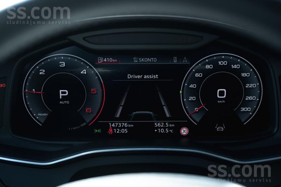 Melns Audi A6 2018 Rīga, ar dzinēja tilpumu 3.00 L un nobraukumu 147 tūkst. km par 20990 €, foto 10 vietnē AUTOMOTO.COM.LV