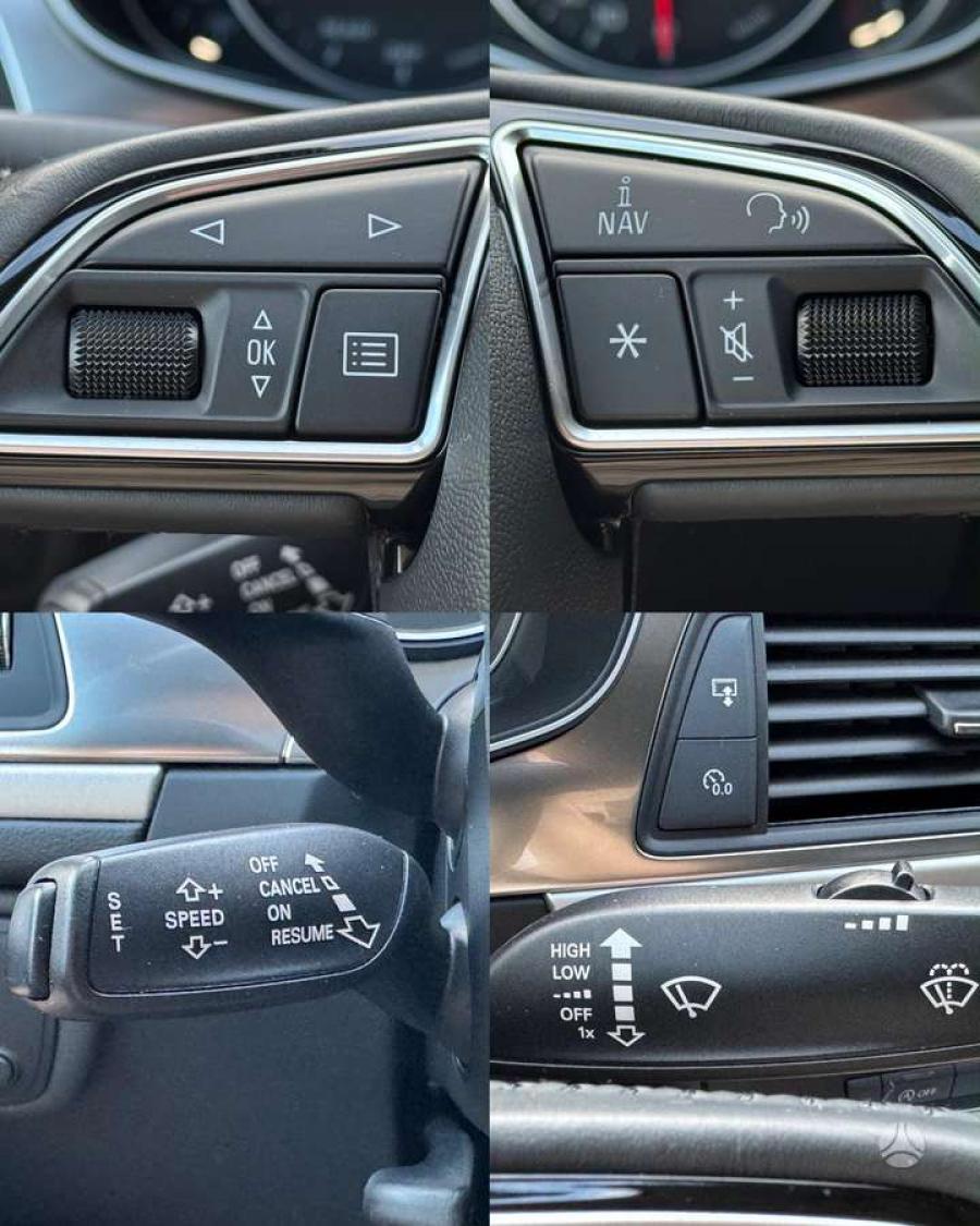 Black Audi A6 2018 in Jonava, with an engine capacity of 1.97 L and mileage of 209 thousand km for 14750 €, photo 33 on AUTOMOTO.COM.LV