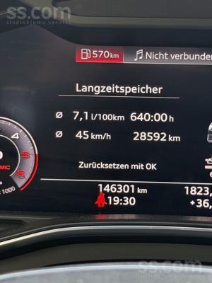 Melns Audi A6 2018 Rīga, ar dzinēja tilpumu 3.00 L un nobraukumu 147 tūkst. km par 24990 €, foto 16 vietnē AUTOMOTO.COM.LV