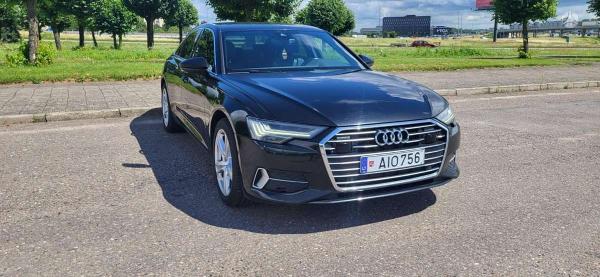Black Audi A6 2018 in Kaunas, with an engine capacity of 2.97 L and mileage of 219 thousand km for 19500 €, photo 1 on AUTOMOTO.COM.LV