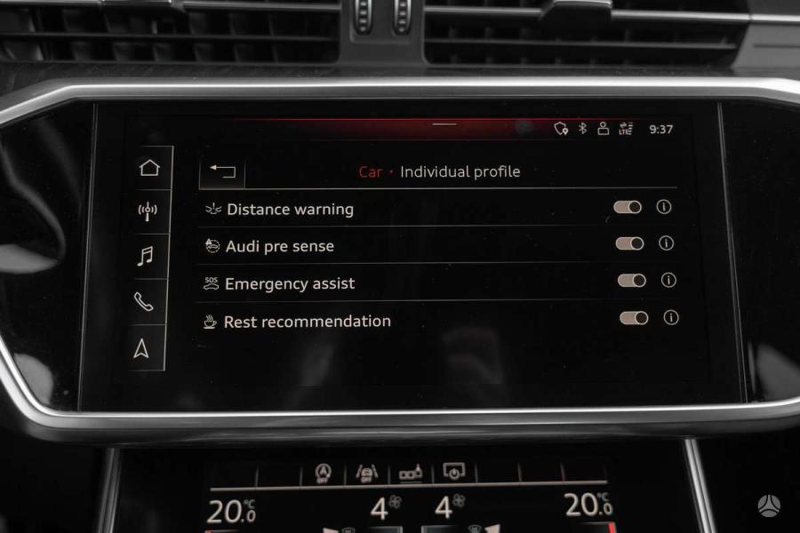 Black Audi A6 2018 in Vilnius, with an engine capacity of 2.97 L and mileage of 217 thousand km for 26000 €, photo 20 on AUTOMOTO.COM.LV