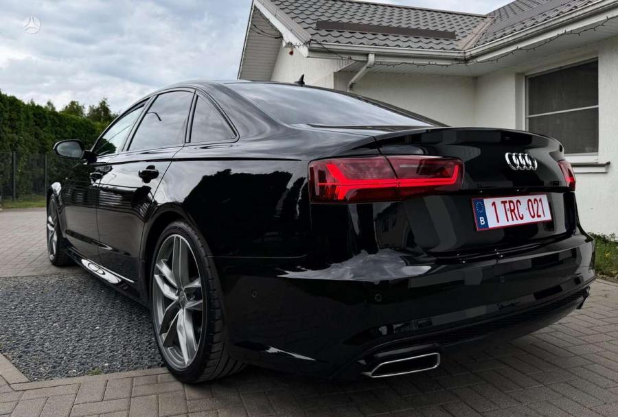 Black Audi A6 2018 in Kaunas, with an engine capacity of 2.00 L and mileage of 213 thousand km for 17350 €, photo 6 on AUTOMOTO.COM.LV