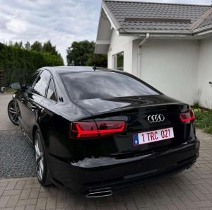 Black Audi A6 2018 in Kaunas, with an engine capacity of 2.00 L and mileage of 213 thousand km for 17350 €, photo 12 on AUTOMOTO.COM.LV