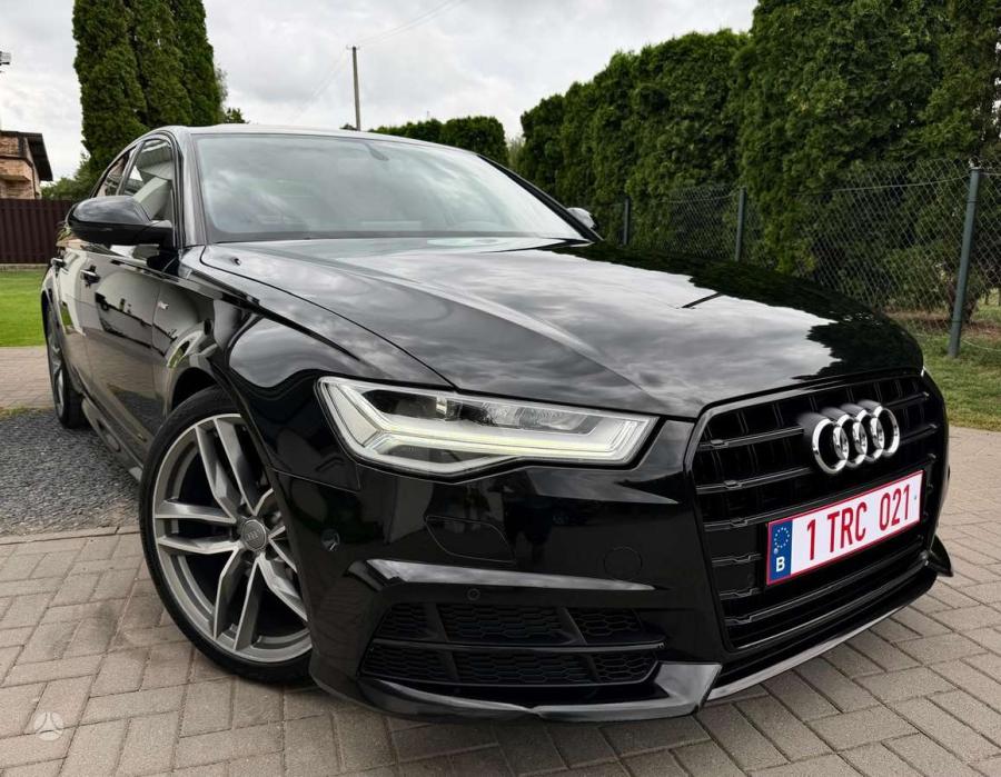 Black Audi A6 2018 in Kaunas, with an engine capacity of 2.00 L and mileage of 213 thousand km for 17350 €, photo 22 on AUTOMOTO.COM.LV