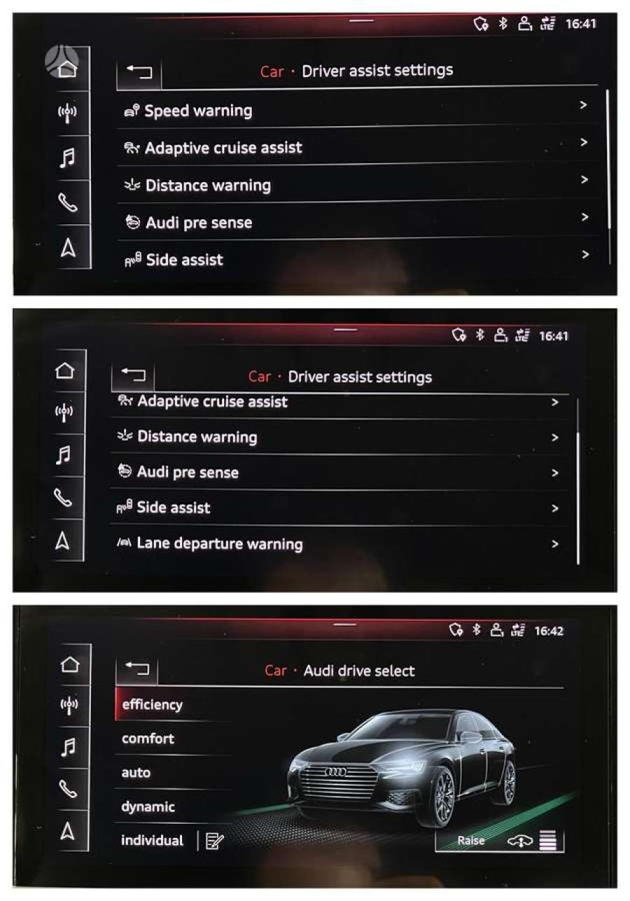 Melns Audi A6 2018 Kauņa, ar dzinēja tilpumu 2.97 L un nobraukumu 253 tūkst. km par 21800 €, foto 10 vietnē AUTOMOTO.COM.LV
