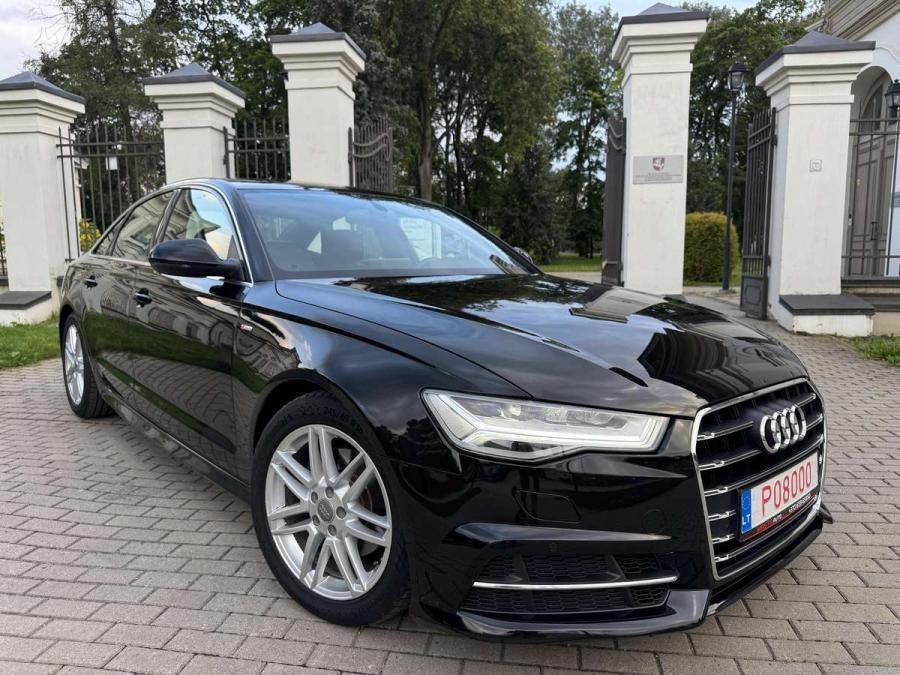 Black Audi A6 2018 in Vilnius, with an engine capacity of 2.00 L and mileage of 300 thousand km for 13999 €, photo 5 on AUTOMOTO.COM.LV