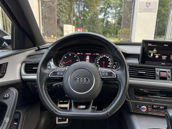 Black Audi A6 2018 in Vilnius, with an engine capacity of 2.00 L and mileage of 300 thousand km for 13999 €, photo 7 on AUTOMOTO.COM.LV