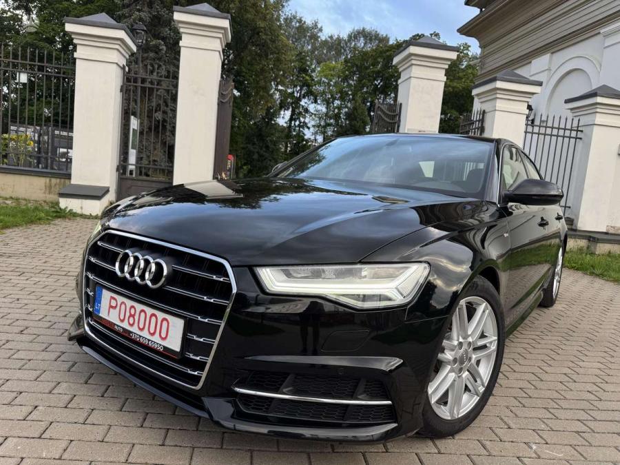 Black Audi A6 2018 in Vilnius, with an engine capacity of 2.00 L and mileage of 300 thousand km for 13999 €, photo 8 on AUTOMOTO.COM.LV